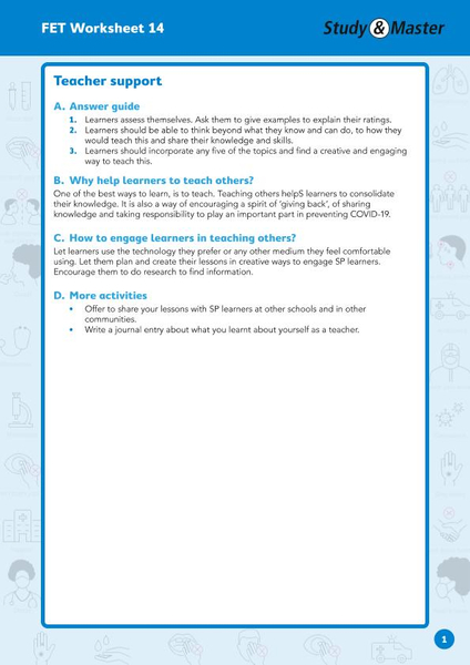 Study and Master FET Phase Worksheet 14 Teacher Support – DC eBOOKS