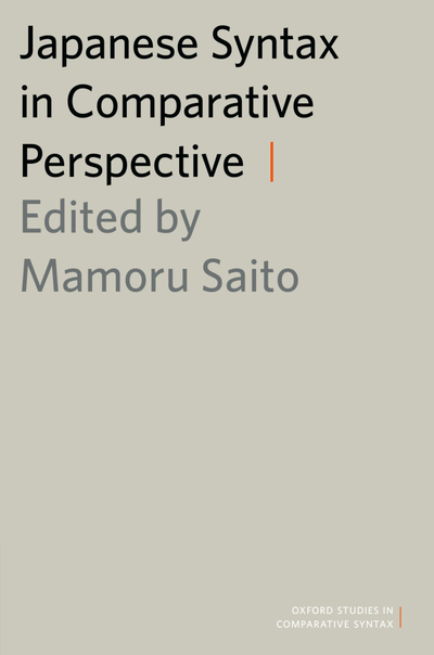 Japanese Syntax in Comparative Perspective – DC eBOOKS
