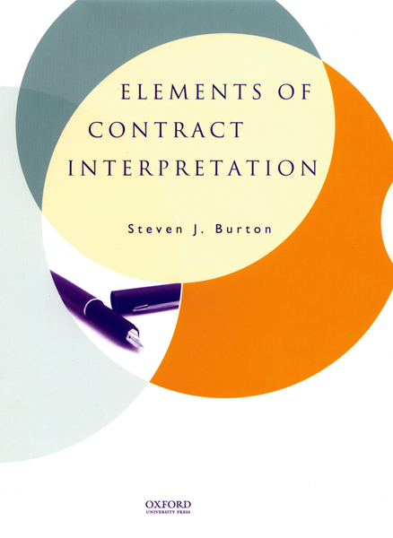 Elements of Contract Interpretation – WELCOME TO DC BOOKS