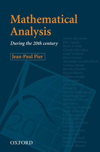 Mathematical Analysis during the 20th Century – WELCOME TO DC BOOKS