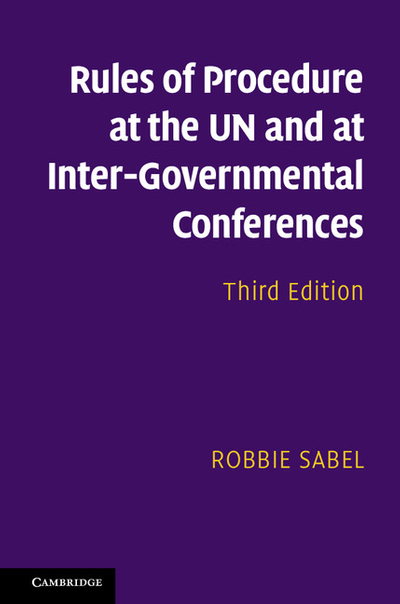 Rules of Procedure at the UN and at Inter-Governmental Conferences – DC ...
